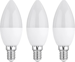 Livarno® LED žárovka, E14/E27 (4,2 W E14 svíčka, 3 kusy)