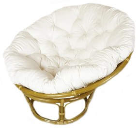 Ratanový PAPASAN, světlý, průměr 110 cm