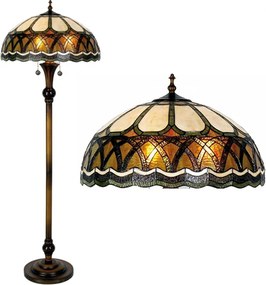 Stojací lampa Tiffany – 56x164 cm