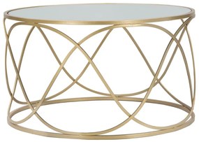 Designový konferenční stolek Ioviano 70 cm zlatý