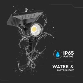 LED Solární svítidlo SPIKE LED/2W/5,5V IP65 4000K 1200 mAh