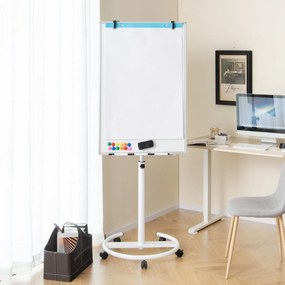 Costway Stojan na flipchart na kolečkách s magnety a značkami Výškově
