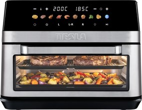 TESLA AirCook DualZone Q787 XXL Deluxe - multifunkční duální digitální horkovzdušná fritéza 2v1