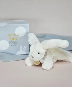 Doudou Dárková sada - Plyšový králíček béžový 16 cm / od 0 měsíců