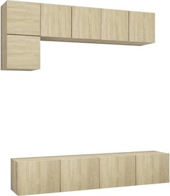 5dílný set TV skříněk dub sonoma kompozitní dřevo 3079008