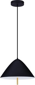 Matně černé kovové LED závěsné svítidlo s kovovým stínidlem ø 40 cm Oros – Nova Luce