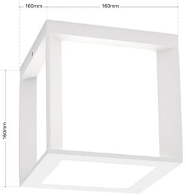 Orion AL_11-1208_weiß Hliníkové venkovní svítidlo HENRY bílé IP44