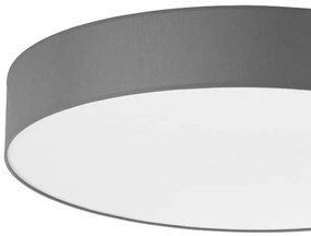 TK LIGHTING Stropní svítidlo - RONDO 2725, Ø 80 cm, 230V/15W/6xE27, tmavě šedá/bílá