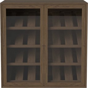 Bolia designové stojany na víno Vega Wine Cabinet Glass Doors (70 x 70 cm)