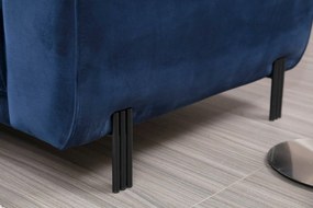 Designová sedačka Haylia 287 cm modrá - levá