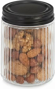 Zeller Present Sklenice na svačinu, dóza na jídlo, víko na závit RIBBED, 300 ml