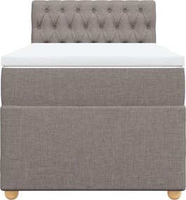 Box spring postel s matrací taupe 100 x 200 cm textil 3288902