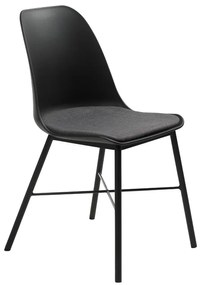 OnaDnes -20% Černá plastová jídelní židle Unique Furniture Whistler