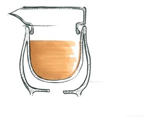 Omáčník s víčkem Asa Selection Á TABLE 140ml sl.kost