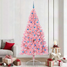 Umělý osvětlený vánoční stromeček Růžová 240 cm PVC 3397109