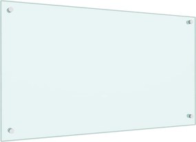 Kuchyňský panel mléčný 90 x 50 cm tvrzené sklo 249458