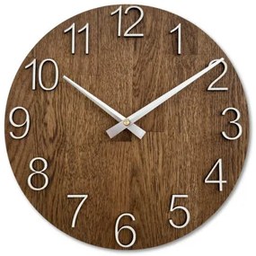 Ručně vyřezávané dřevěné nástěnné hodiny I SENTOP MAS016-OSMO-3073-heads-silver
