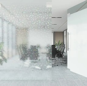 vidaXL Okenní fólie matná 3D duhový vzor 45 x 500 cm PVC [155850]