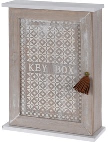 Skříňka na klíče - věšák na drobnosti s dvířky KEY BOX