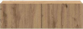 Sada 4 kusů nástěnné TV skříňka dub artisan kompozitní dřevo 3329018