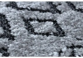 koberec Strukturální SIERRA G6042 ploché tkaní šedá geometrický, et velikost 160x220 cm | krásné koberce cz
