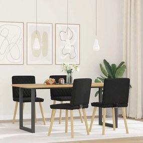 Jídelní židle 4 ks černé textil 3315223