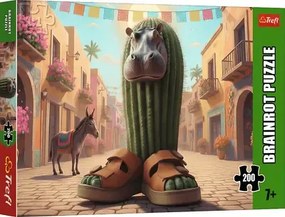 TREFL Puzzle BrainRots: Cactus Hippopotamus / 200 dílků / 48 x 34 cm