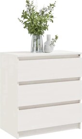 Noční stolky 2 ks bílé 60 x 36 x 64 cm masivní borovice 3093548