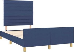 Rám postele bez matrace modrá 120x200 cm textil 3125128