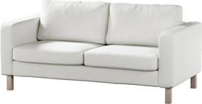 Potah na pohovku IKEA  Karlstad 2-místná, nerozkládací, krátký barva krémová látka pletený vzor