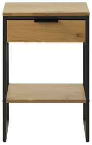 Designový odkládací stolek Valenzuela 40 cm vzor dub