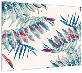 Obraz - Tropické listy (70x50 cm)
