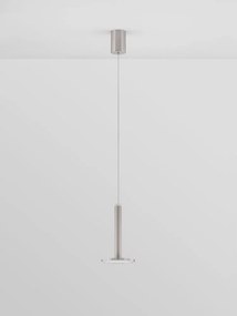 Kovové LED závěsné svítidlo v matně stříbrné barvě ø 15 cm Palencia – Nova Luce