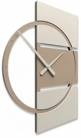 Designové hodiny 10-123 CalleaDesign Adam 45 x 60cm (více barevných variant) Barva růžová klasik-71 Dýha bělený dub - 81