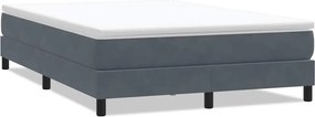 Postel Box Spring bez matrace tmavě šedá 160x220 cm samet 3315880