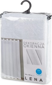 ZÁCLONA NA KROUŽCÍCH LENA 350X250 CM BÍLÁ