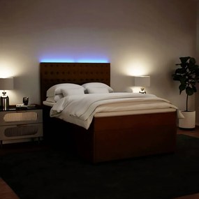 Box spring postel s matrací růžová 160x200 cm samet 3294699