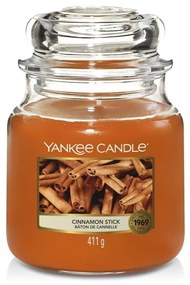 Yankee Candle Svíčka Yankee Candle 411gr - Cinnamon Stick, oranžová barva, hnědá barva, sklo, vosk