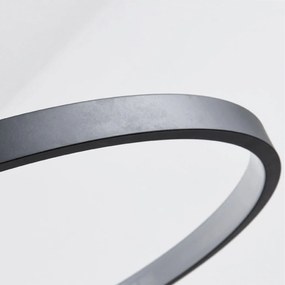 Toolight - Ring 30-40-50, LED závěsné svítidlo + dálkové ovládání APP752-30-40-50, černá, OSW-08889
