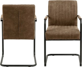 Designová jídelní židle ADELE II hnědá/černá