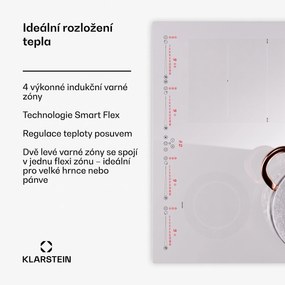 Klarstein Masterzone 60 Hybrid, indukční varná deska, vestavná, 4 flex zóny