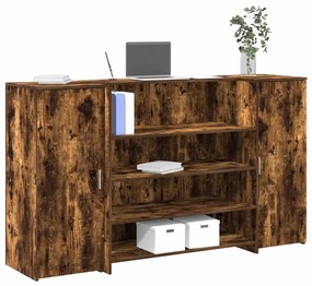Recepční stůl kouřový dub 180x50x103,5 cm kompozitní dřevo 3324173