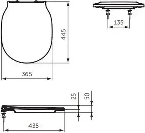 Ideal Standard Connect Air - WC sedátko wrapover | Soft-Close | černá