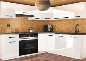 Kuchyňská linka Belini 360 cm bílý lesk s pracovní deskou Lidiauniqa2 Výrobce