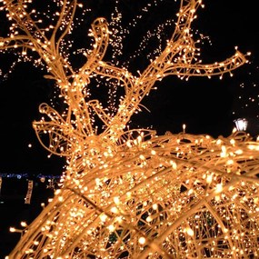 Dekorační světélka 192 LED bílé