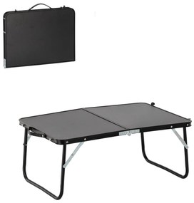 Skládací kempingový turistický stůl Komo 60 cm mat černý