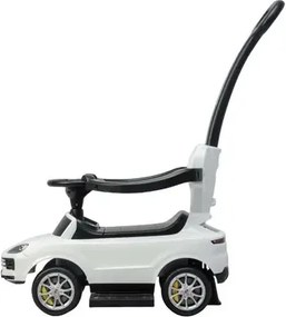 MILLY MALLY Odrážedlo Porsche Cayenne bílé / S rodičovskou vodicí tyčí