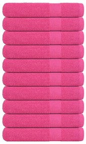 Ručníky FROGN 10 ks růžové 100x200 cm 360 g/m² 137060