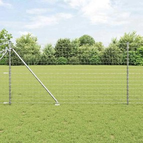 Venkovní euro plot s hroty 25 x 1,2 m Pozinkovaná ocel Stříbrná 3350798