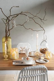 Set 4ks závěsná skleněná dekorace králíček - 4*4*11 cm